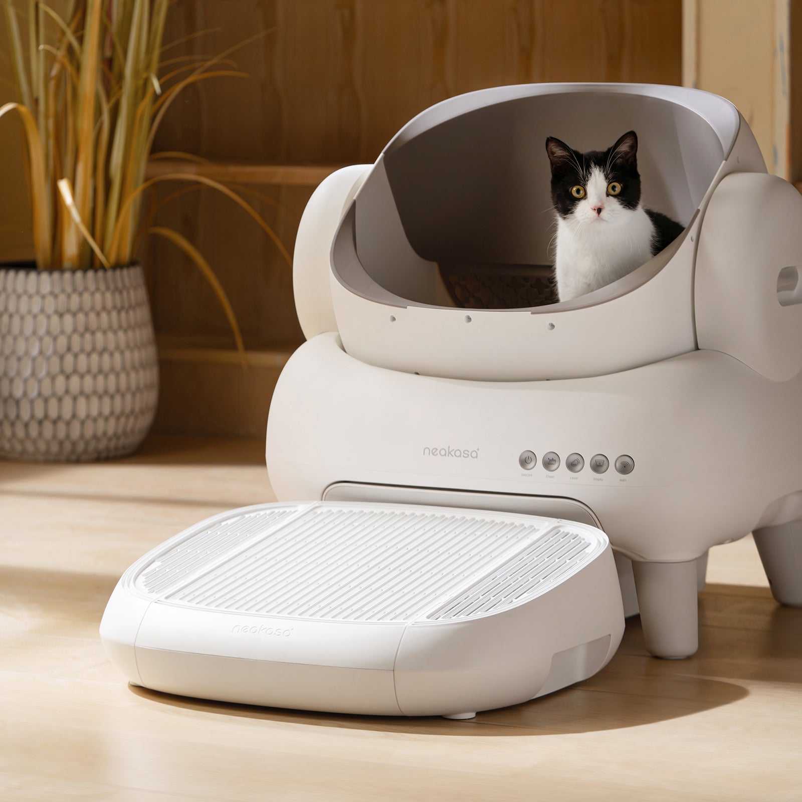 Neakasa M1 M1 lite 猫砂 ステップ 猫砂漏れ防止 グレー ホワイト – Neakasa（ネアカサ）